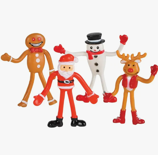 Mini Christmas Stretchy Bendable Toy (4 Options) – Little Holiday